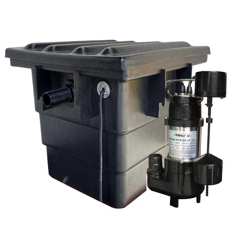 QubeX Mini 4 QGWP160-450 Greywater Pump & Pit System – RVS155VF Sullage ...